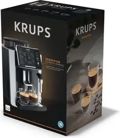 Krups Sensation EA910810 šedá-černá / Automatický kávovar / Napěňovač