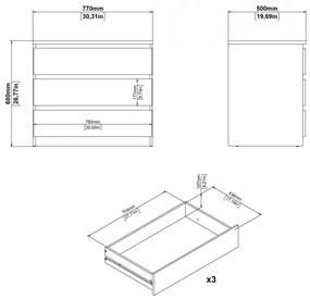 Tvilum Komoda Simplicity 298 woodgrain černá