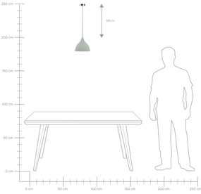 Želená pastelová stropní lampa LAMBRO Beliani