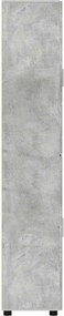 Vysoký bufet FLORIN 60 x 35 x 182 cm Betonově šedá 3397907