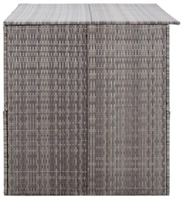 Petromila Zahradní úložný box šedý 150 x 100 x 100 cm polyratan