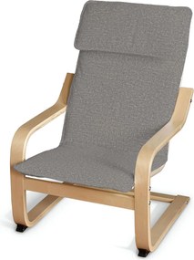 Sedák na dětské křeslo IKEA Poäng barva šedá látka pletený vzor
