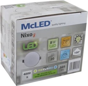 LED podhledové svítidlo McLED NIXO 8W 4000K neutrální bílá ML-412.056.33.0