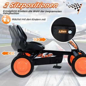 Costway Dětská motokára Nastavitelný pedál sedla pro jízdu vpřed vzad Venkovní