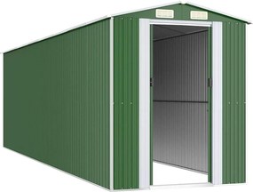 Zahradní kůlna zelená 192 x 689 x 223 cm pozinkovaná ocel 3147433