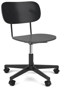 Výprodej Audo Copenhagen designové židle Co Task Chair - konstrukce dub černě lakovaný, podnož černá bez čalounění