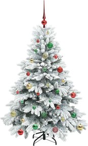 Umělý vánoční stromeček s 150 LED diodami Bílá 150 cm PE a PVC 3397609