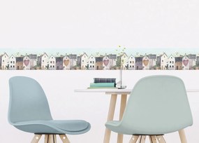 Dětská samolepící bordura na zeď Půvabné Sousedství | 5 m x 13.8 cm | DWBD8495