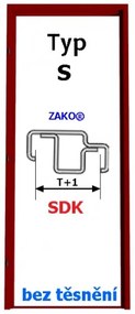 Kooperativa - Ocelová zárubeň do SDK typ S 105803