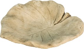 Cementové pítko pro ptáčky ve tvaru leknínového listu - 22*22*6 cm