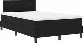 Postel s boxspringem s polštářem Černý 120 x 200 cm textil 3338757