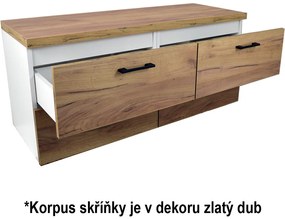 BPS-koupelny Koupelnová skříňka pod deskové umyvadlo Agria GO 120-HD - zlatý dub/zlatý dub