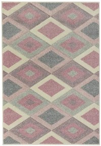 Koberce Breno Kusový koberec PORTLAND 1505/RT4P, Růžová, Vícebarevné, 200 x 285 cm