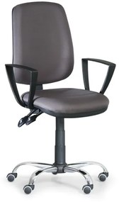 Antares Kancelářská židle ATHEUS s područkami, kovový kříž, šedá