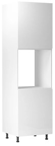 D60P vysoká skříňka pro vestavnou troubu kuchyň Aspen Barva dvířek: Bílá lesk