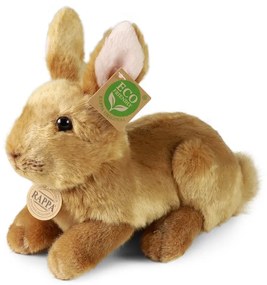Rappa Plyšový králík hnědý ležící 23 cm ECO-FRIENDLY