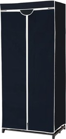 Costway Barevná šatní skříň látková s šatní tyčí – 75 × 50 × 170 cm, šedá