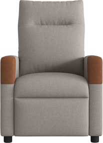 Elektrické masážní polohovací křeslo taupe textil 3324003