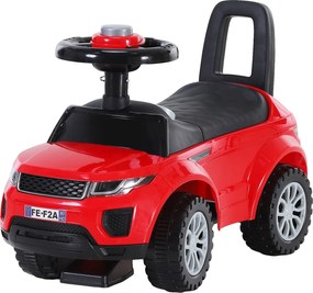 HOMCOM Dětské odrážedlo Quad auto s reproduktorem, bez pedálů, styl závodního auta 62x28x41,5 cm | Aosom