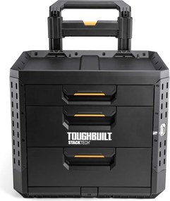 ToughBuilt | StackTech® – pojízdný box na nářadí se 3× zásuvkami