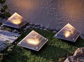 Solární světlo Pyramida, 3 ks