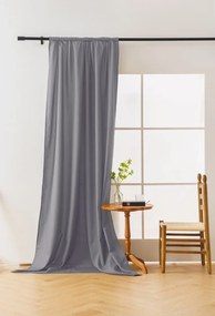 Závěs OXFORD LIGHT 140x250 cm, světle šedý Zavěšení: Řasící páska