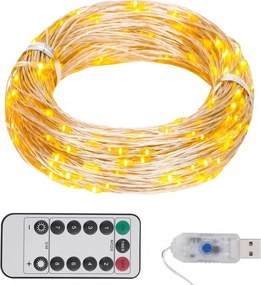 vidaXL Světelný LED řetěz se 150 LED diodami 15 m [330054] Barva: Teplá bílá
