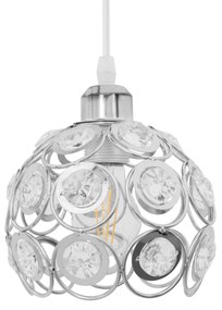 Toolight Elegantní stropní světlo APP207 Crystal Loft Silver