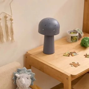 Atmosphera - Dětská stolní lampa STARRY MUSHROOM 1xE14/25W/230V modrá