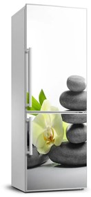 Wallmuralia Nálepka fototapeta Orchidej a kamení 60x180 cm