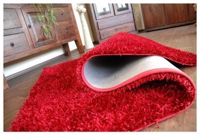 Luxusní kusový koberec Shaggy Lilou červený 160x230cm