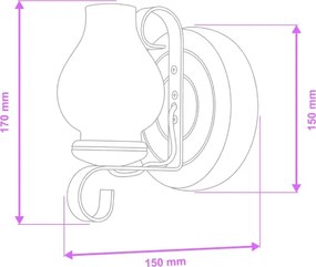Brilagi - Nástěnné svítidlo ROATA APLICA 1xE14/40W/230V buk/ořech