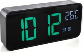 Budík Jvd SB8005.1 Černý Alarm Snooze Teploměr