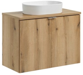 Comad Koupelnová skříňka s deskovým umyvadlem SET-NOA B OAK II 80 dub coast evoke