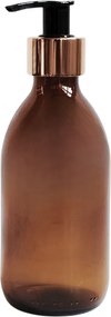 Dávkovač mýdla MONA 250 ml s černo-zlatým dávkovačem