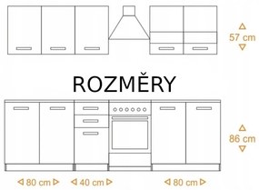 Kuchyňská linka SET 200 - Bílý mat