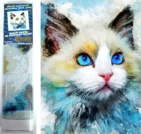 NORIMPEX Diamantové malování Modrý pohled / 30x40 cm