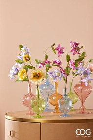 Skleněná váza Monofiore čirá, 25x12,5 cm