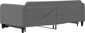 Válenda s přistýlkou tmavě šedá 100 x 200 cm textil 3196822