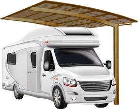Ximax Alu přístřešek na auto Portoforte Caravan Typ 80 bronz 270 x 495 cm