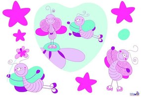 Samolepící dětská dekorace - motýl
