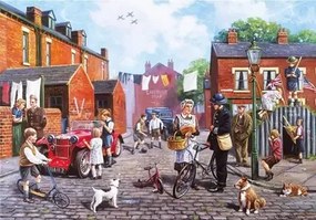 GIBSONS Puzzle Británie ve válce / 500 dílků / 49 × 34 cm
