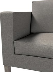 Potah na pohovku IKEA  Karlanda 2-místná, krátký barva šedá látka pletený vzor