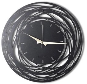 Nástěnné hodiny Lines 70 cm černé