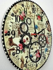 Hodiny na zeď ze dřeva, nástěnné hodiny I SENTOP HDFK001- Wall clock HEU-