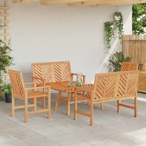 Zahradní lounge set 5 ks Hnědá Masivní akátové dřevo 3154129
