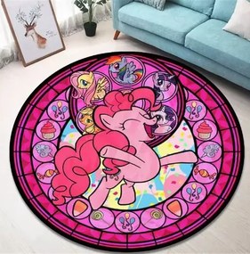 Koberec/předložka s motivem My Little Pony, 60 cm Varianta: Pinkie Pie (Color 4), Velikost: průměr 60cm