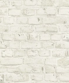 Vliesová tapeta béžová cihlová zeď Aldora 504750 | lepidlo zdarma | 0,53 x 10 m | Rasch