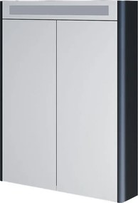 Mereo Mereo, Siena, galerka 64 cm, zrcadlová skříňka, bílá, antracit, černá , multicolor - RAL lesk/mat, CN446GA