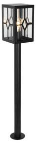 Klasická venkovní stojací lampa černá 100 cm IP44 - Dover